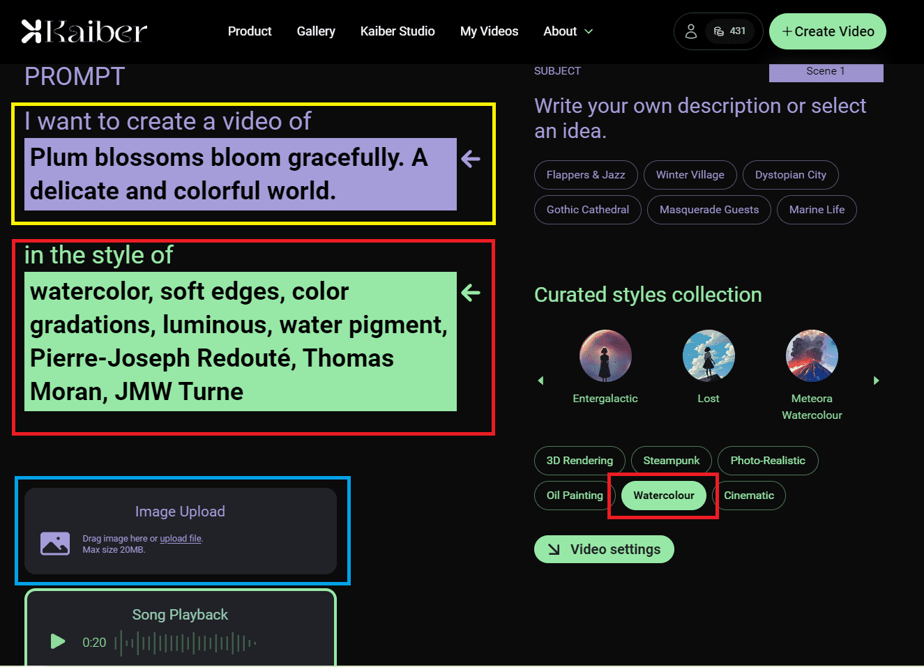 音楽から動画を作れる?!「Kaiber」でオリジナル曲からMVを生成する簡単な方法を紹介！｜アコギとDTMと
